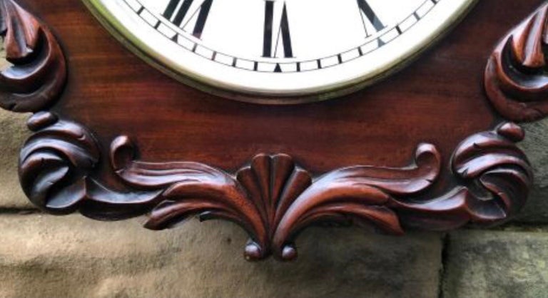 Large Antique Railway Station Clock For Sale at 1stDibs