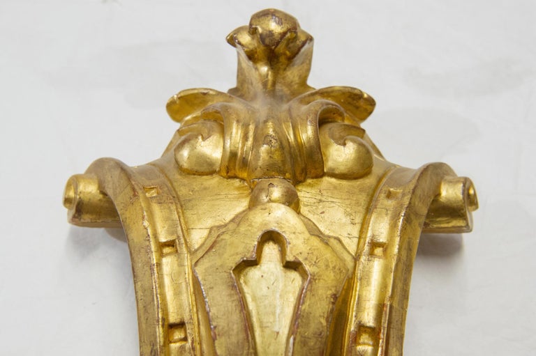 Large Antique Rare Frieze in Gilded Wood For Sale at 1stDibs