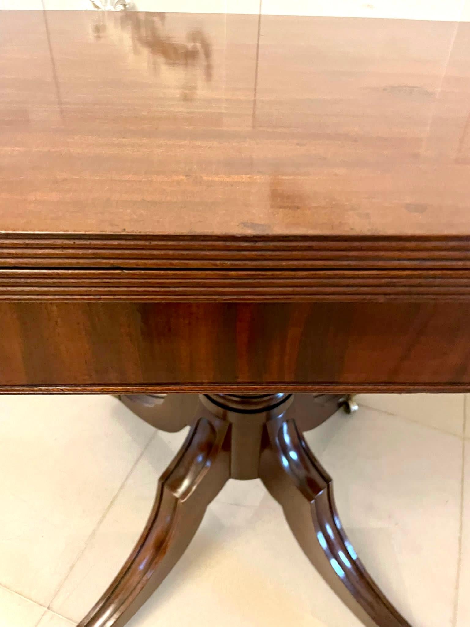 Large Antique Regency Quality Mahogany Tea Table at 1stDibs