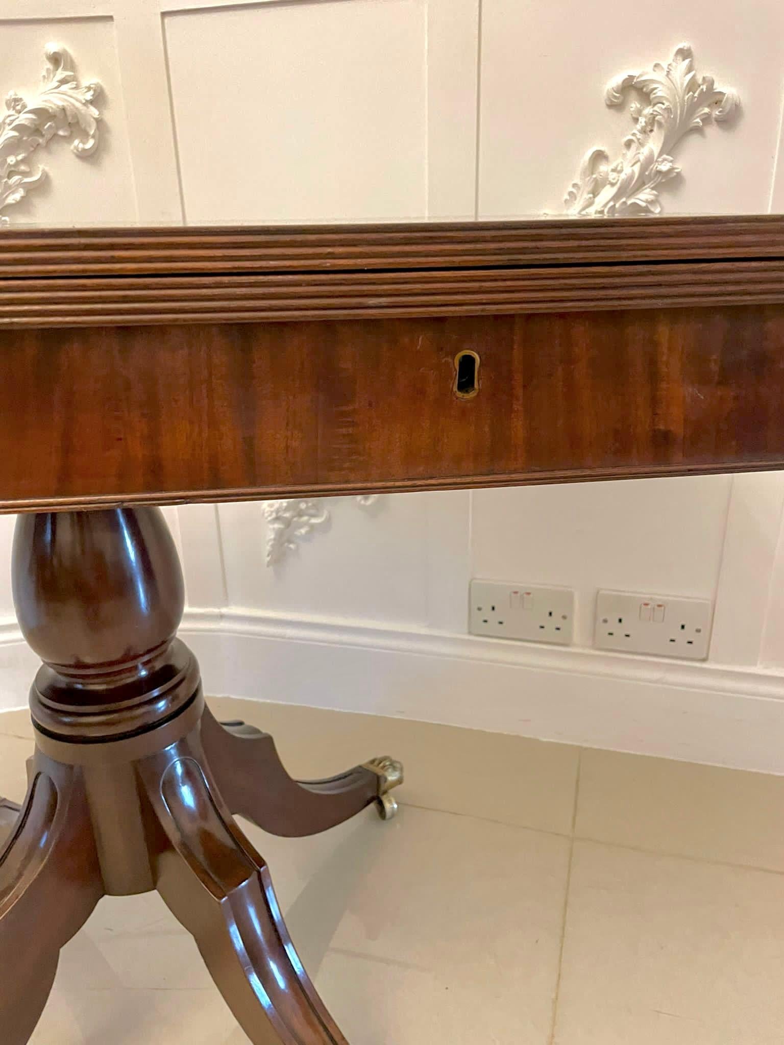 Large Antique Regency Quality Mahogany Tea Table at 1stDibs