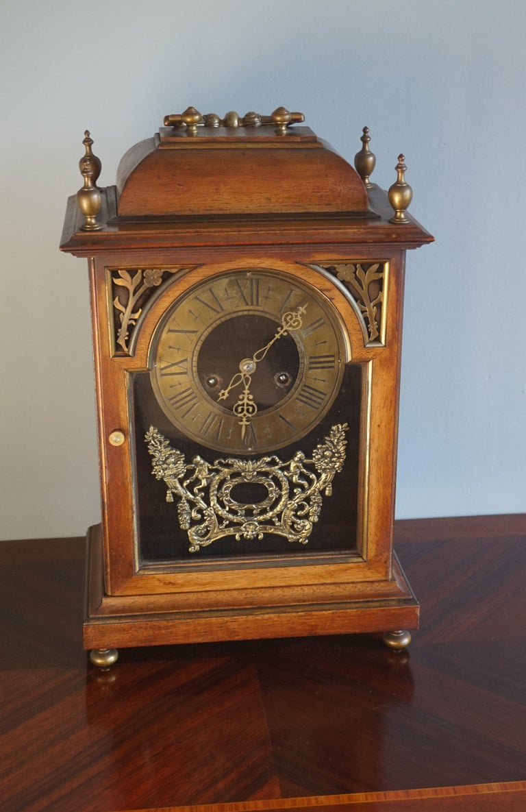 Large Antique Renaissance Revival Nutwood and Bronze Table or Mantel ...