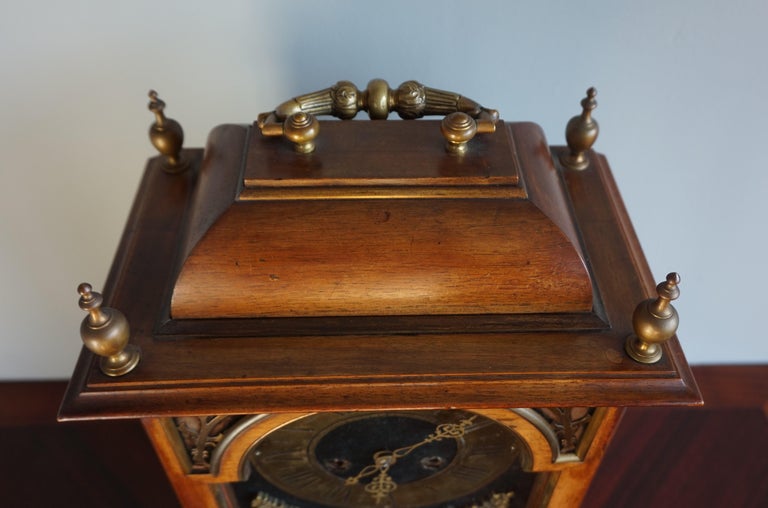 Large Antique Renaissance Revival Nutwood and Bronze Table or Mantel ...