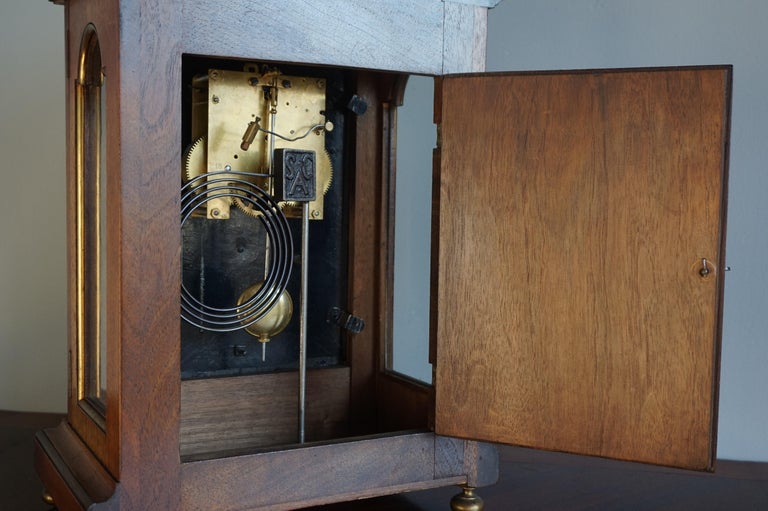 Large Antique Renaissance Revival Nutwood and Bronze Table or Mantel ...