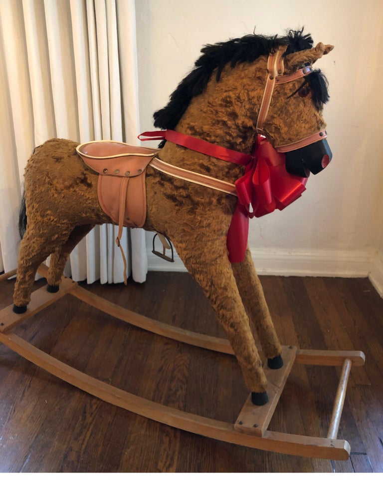 Large Antique Rocking Horse at 1stDibs