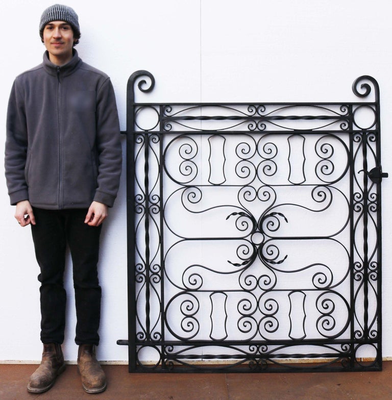 Large Antique Scroll Work Gate at 1stDibs
