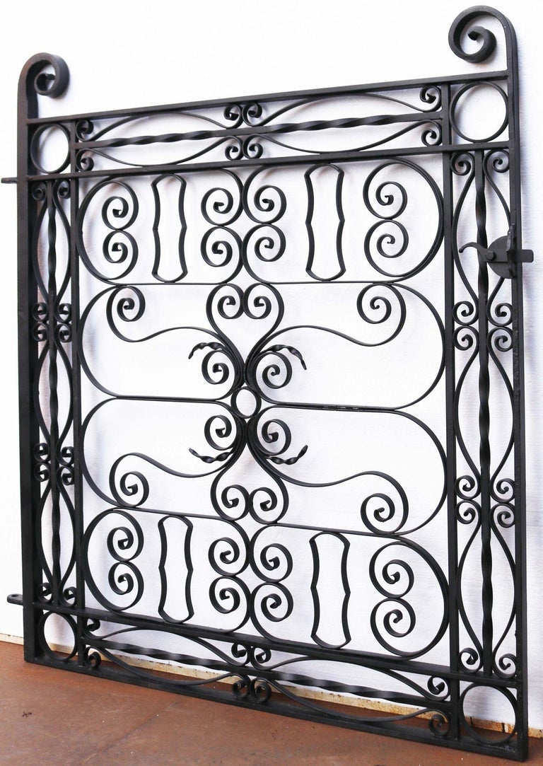 Large Antique Scroll Work Gate at 1stDibs
