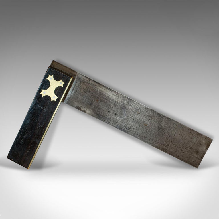Large Antique Shipwright's Set Square, English, Rosewood, Tool ...