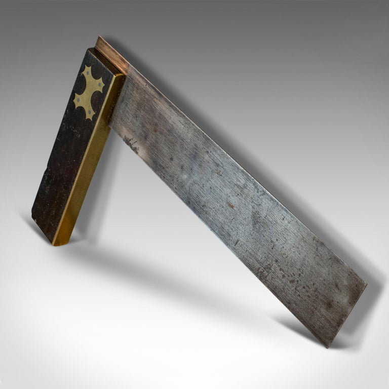 Large Antique Shipwright's Set Square, English, Rosewood, Tool ...