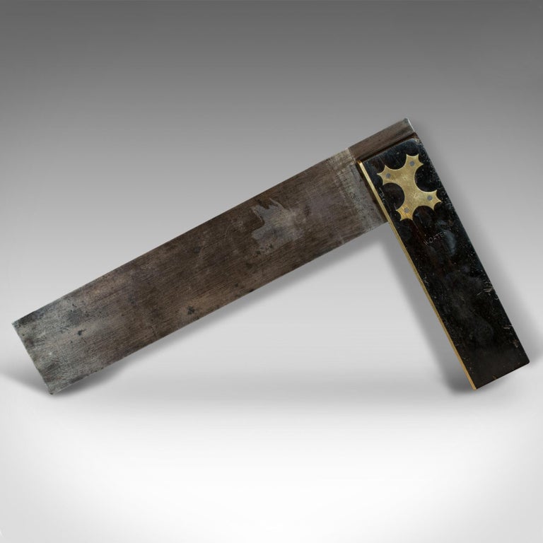 Large Antique Shipwright's Set Square, English, Rosewood, Tool ...