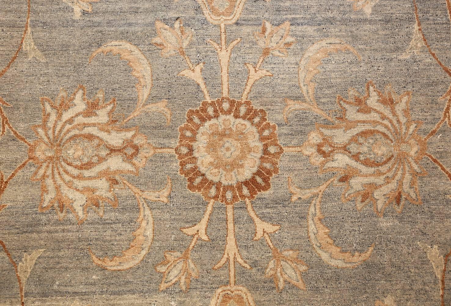 Nazmiyal Collection Antique Sky Blue Persian Kerman Carpet. 10 ft 9 in ...