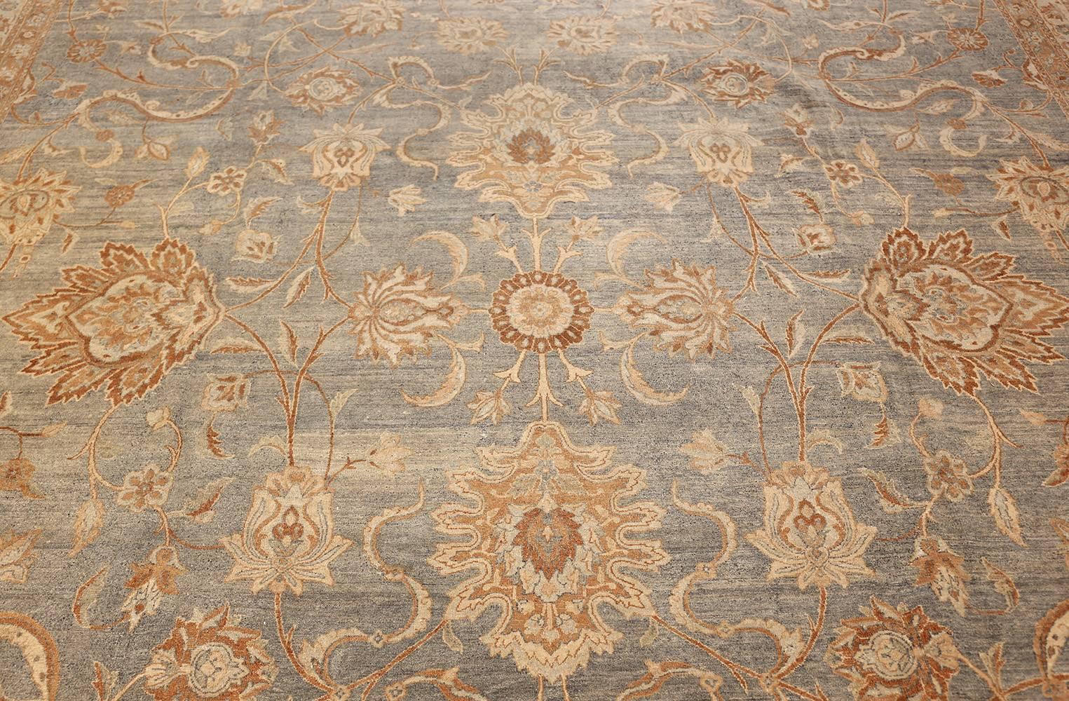 Nazmiyal Collection Antique Sky Blue Persian Kerman Carpet. 10 ft 9 in ...