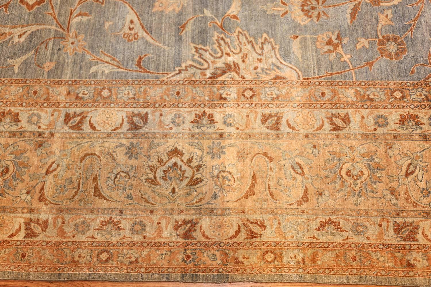 Nazmiyal Collection Antique Sky Blue Persian Kerman Carpet. 10 ft 9 in ...