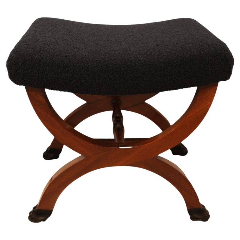 Large Antique Stool, Mahogany, Paw Feet, France, circa 1860 For Sale at ...