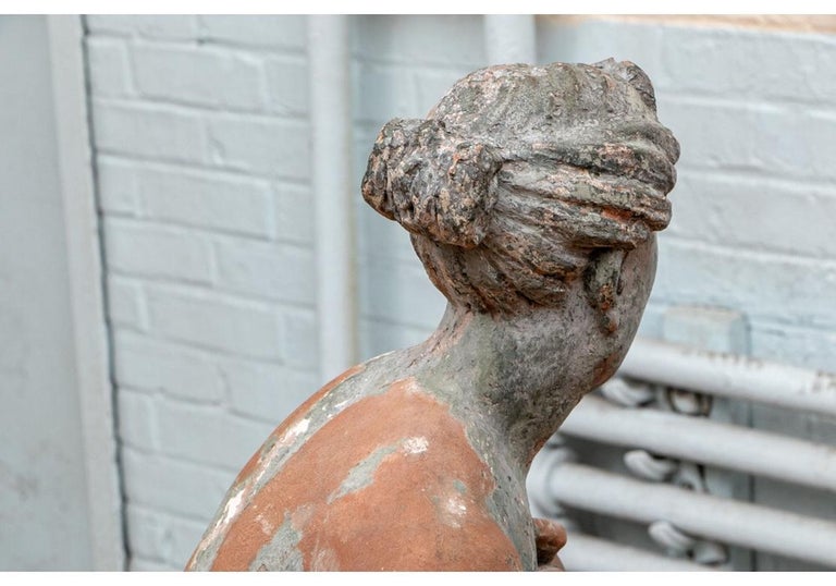 Large Antique Terracotta Figure of Venus For Sale at 1stDibs