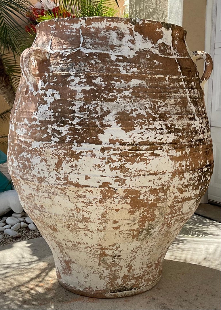 Large Antique Terracotta Jar For Sale at 1stDibs