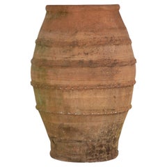 Large Antique Indonesian Terracotta Water Jar with Wavy Patterns and ...