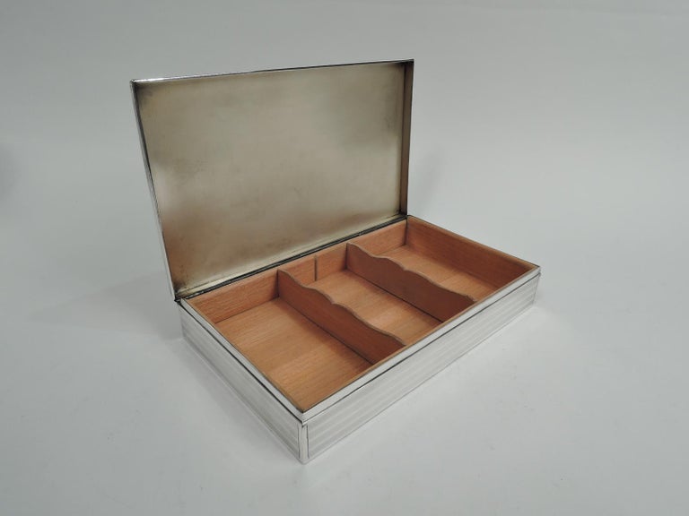 Large Antique Tiffany Art Deco Sterling Silver Box For Sale at 1stDibs