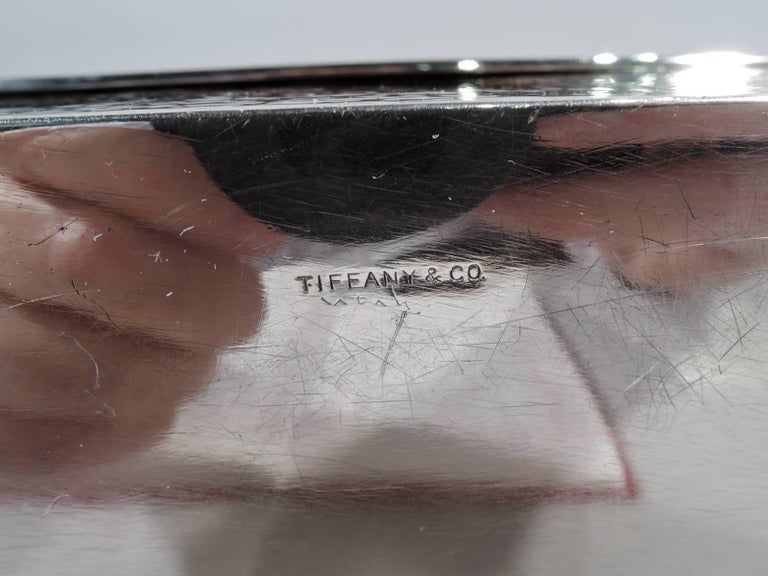 Large Antique Tiffany and Co. Hand-Hammered Sterling Silver Jewelry Box ...