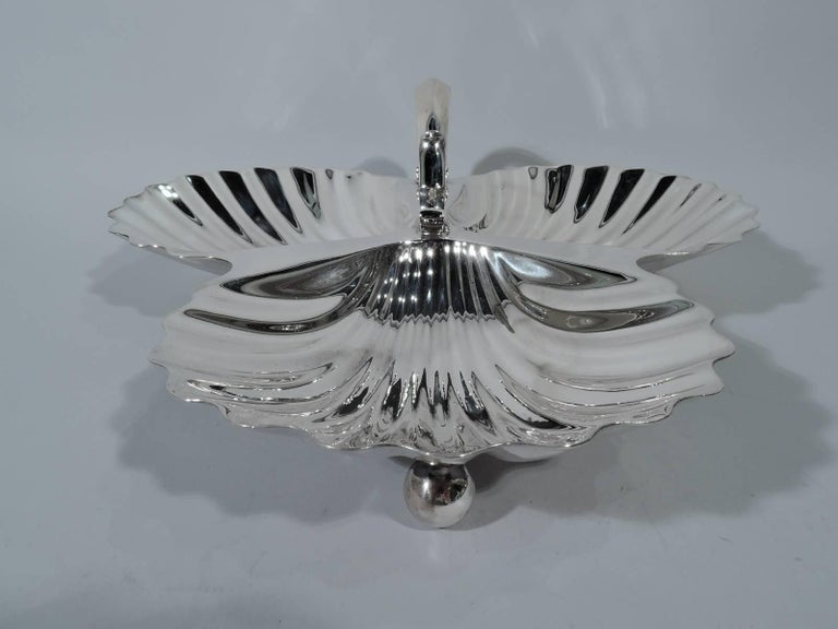 Large Antique Tuttle Sterling Silver Three-Shell Appetizer Dish For ...