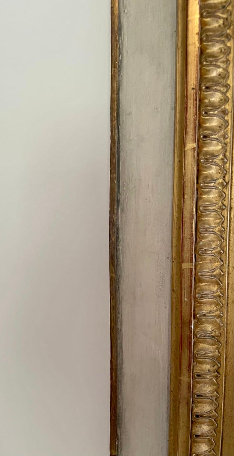 Large Antique Victorian Quality Giltwood and White Painted Overmantle ...