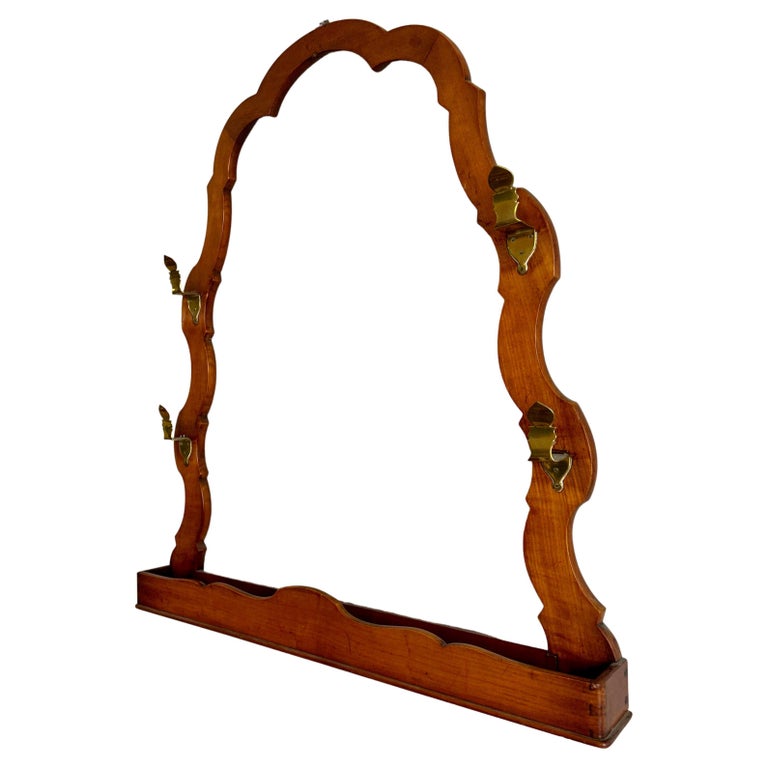 Large Antique Victorian Two Rifle Rack / Wall-Mounted Gun Display Rack ...