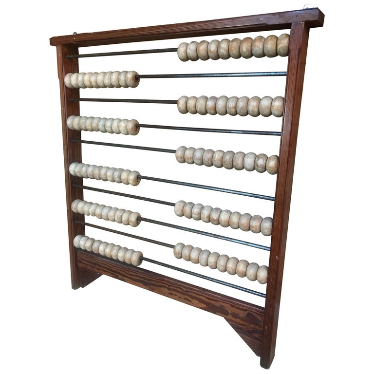 Large Antique Wall Hanging French Abacus at 1stDibs