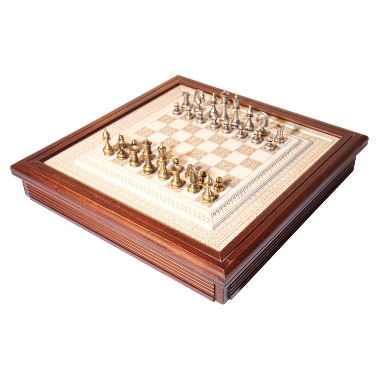 Large Arabesque Carved Firenze Florence Italian Game Chess at 1stDibs