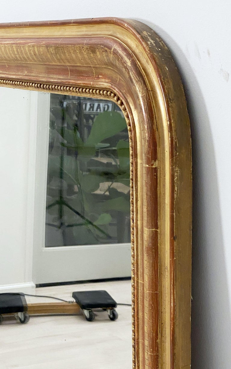 Large Arch Top Gilt Louis Philippe Mirror from France (H 50 5/8 x W 37 ...