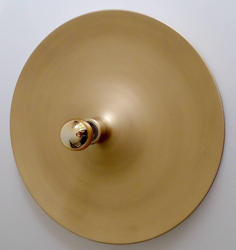 Disc Shaped Sconce, Bronze, 1960s For Sale at 1stDibs