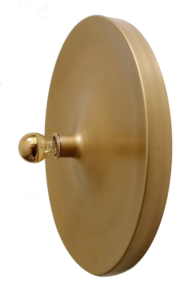 Disc Shaped Sconce, Bronze, 1960s For Sale at 1stDibs