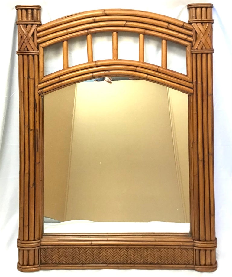 Large Architectural Bamboo Mirror For Sale at 1stDibs | large bamboo mirror