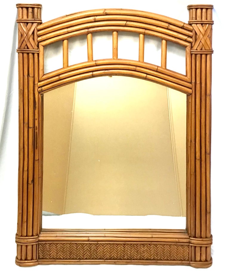 Large Architectural Bamboo Mirror For Sale at 1stDibs | large bamboo mirror
