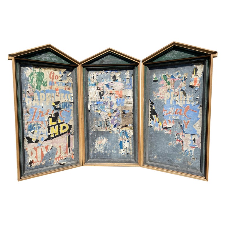 Large Architectural Three Part Screen Made from Zinc Theater ...