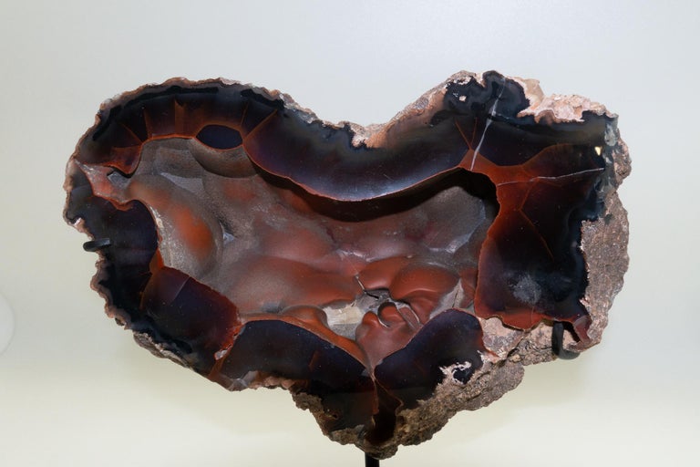 Large Argentinian Red Fox Agate Mounted at 1stDibs | red fox agate for ...