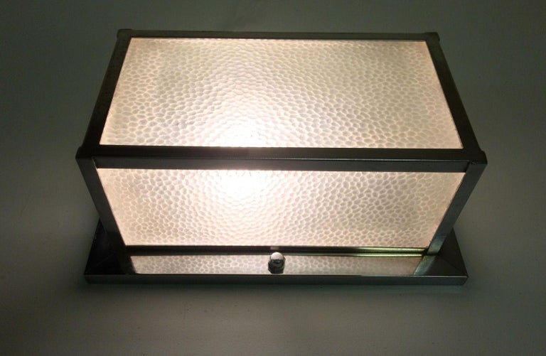 Large Art Deco Box Wall Light at 1stDibs | wall light box, box wall sconce
