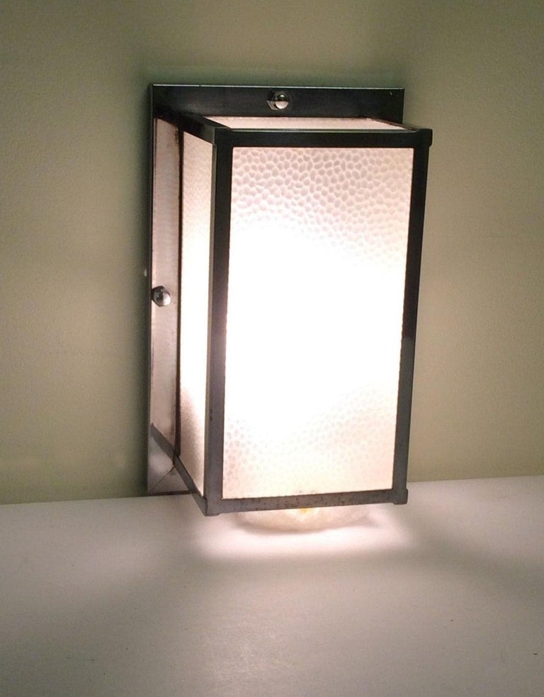 Large Art Deco Box Wall Light at 1stDibs | wall light box, box wall sconce