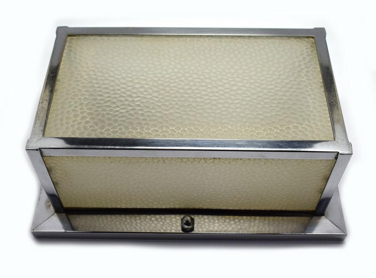 Large Art Deco Box Wall Light at 1stDibs | wall light box, box wall sconce