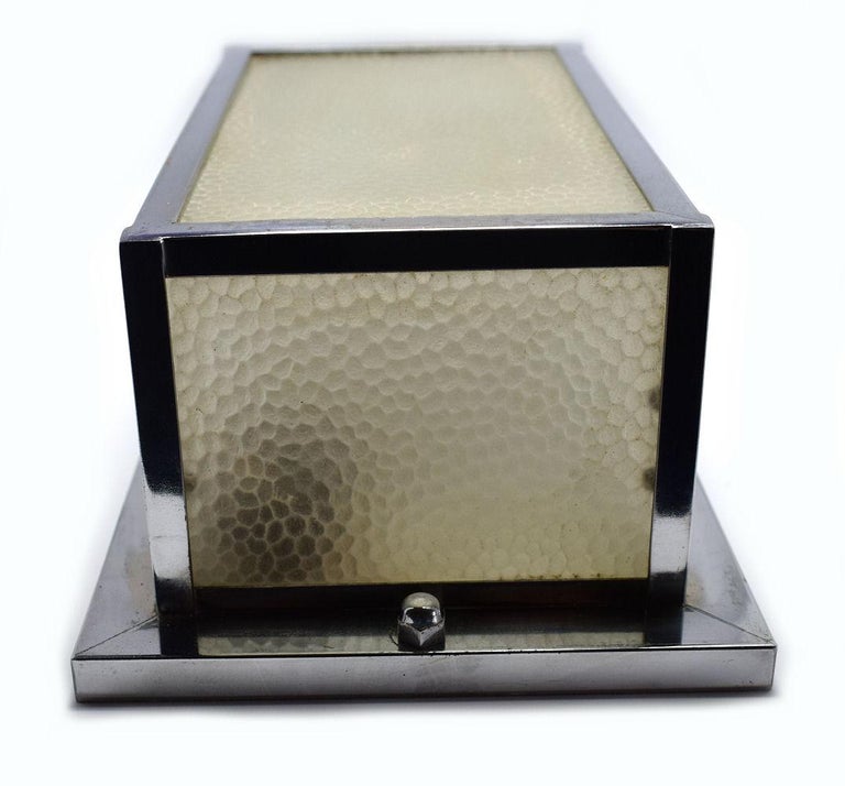 Large Art Deco Box Wall Light at 1stDibs | wall light box, box wall sconce