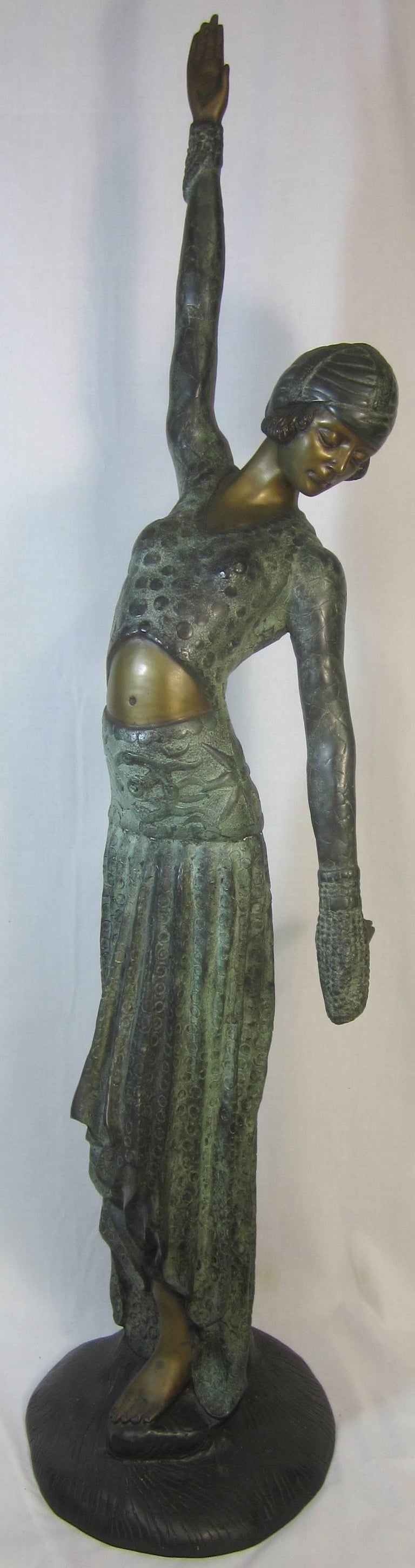 Large Art Deco Bronze Figure at 1stDibs
