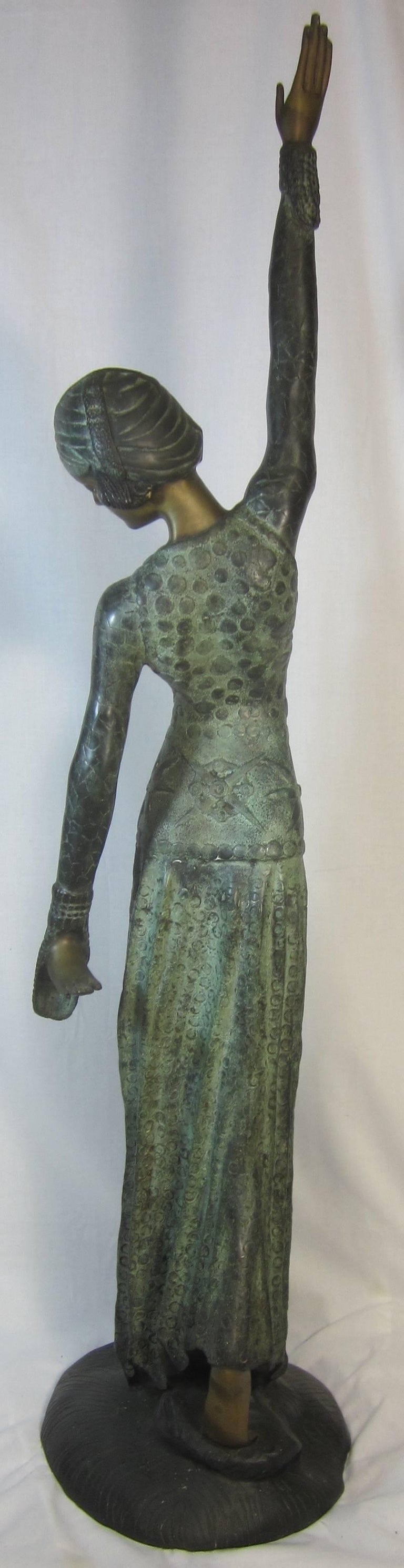 Large Art Deco Bronze Figure at 1stDibs