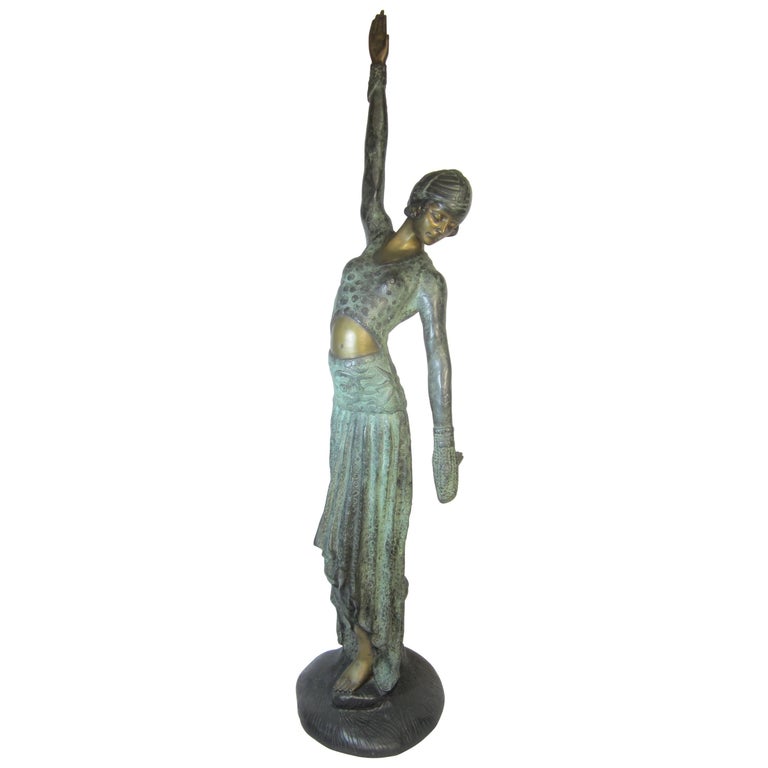 Large Art Deco Bronze Figure at 1stDibs
