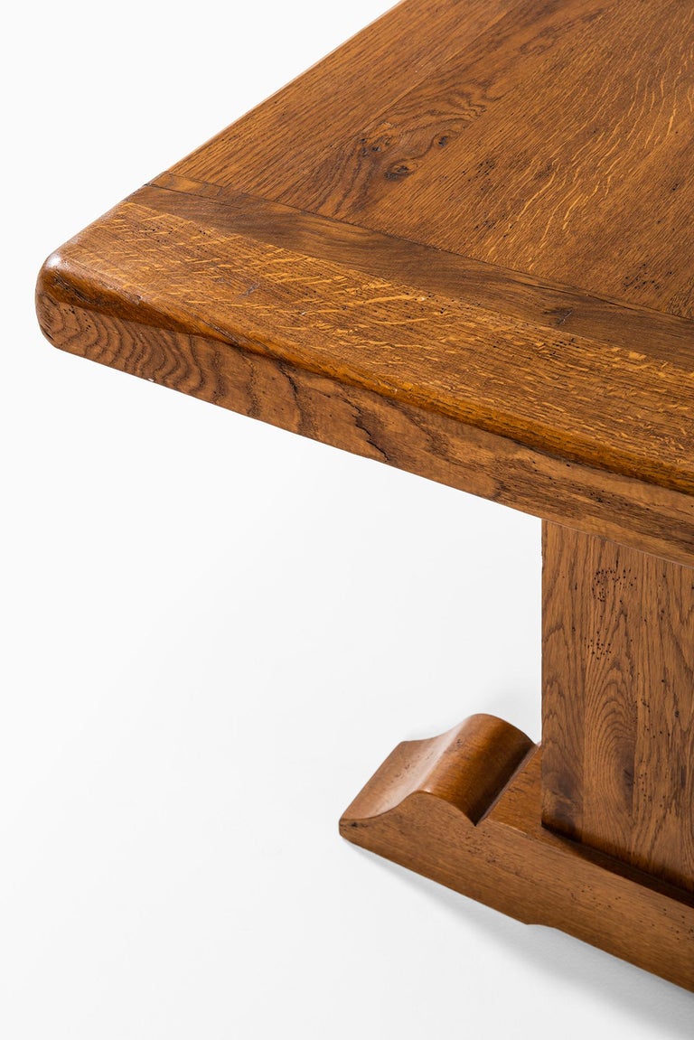 Large Art Deco Dining Table in Massive Oak at 1stDibs | massive oak ...