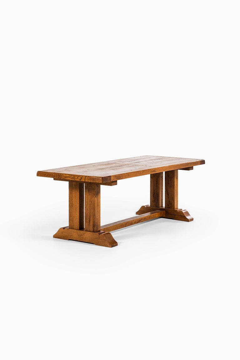 Large Art Deco Dining Table in Massive Oak at 1stDibs | massive oak ...