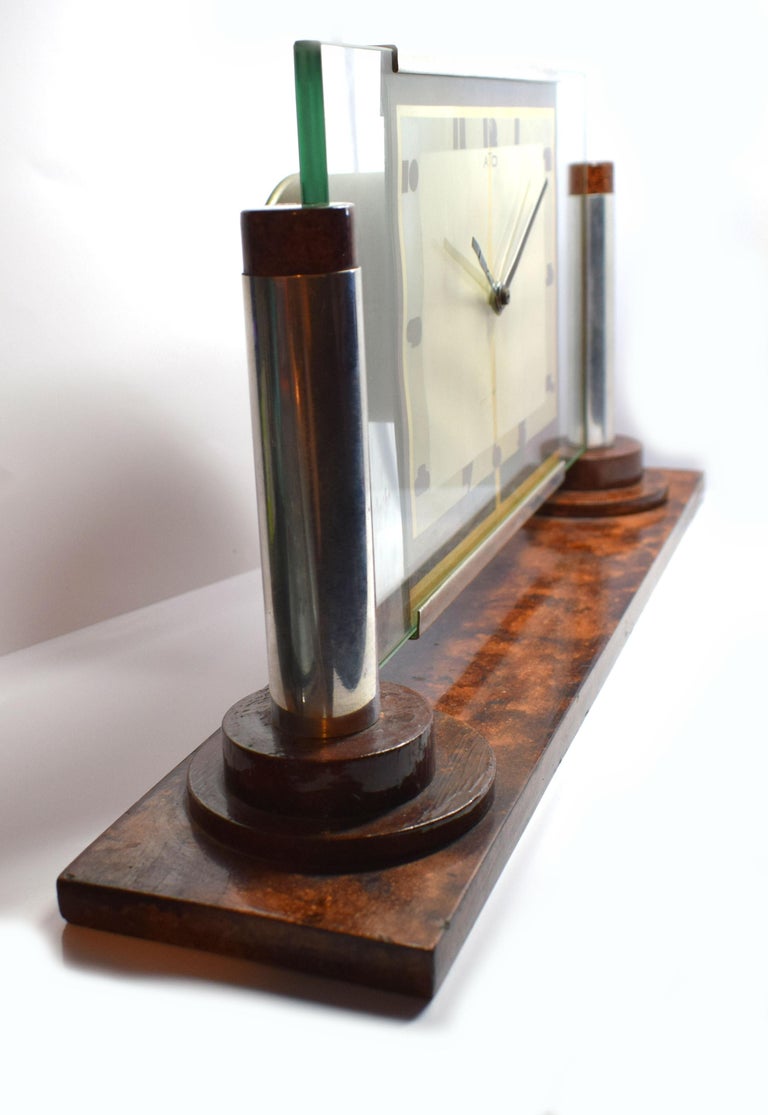 Large Art Deco Modernist Clock by ATO at 1stDibs