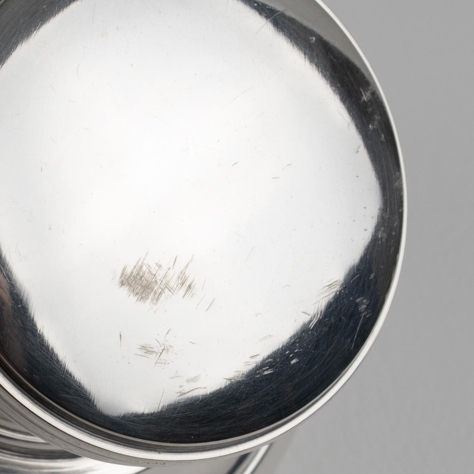Large Art Deco Silver Plate Cocktail Shaker Paris, 1940s For Sale at ...