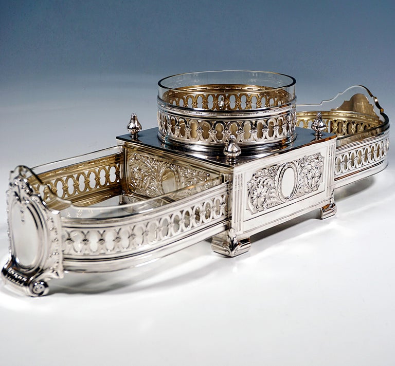 Large Art Nouveau Silver Centerpiece, Jardiniere, Lutz and Weiss ...