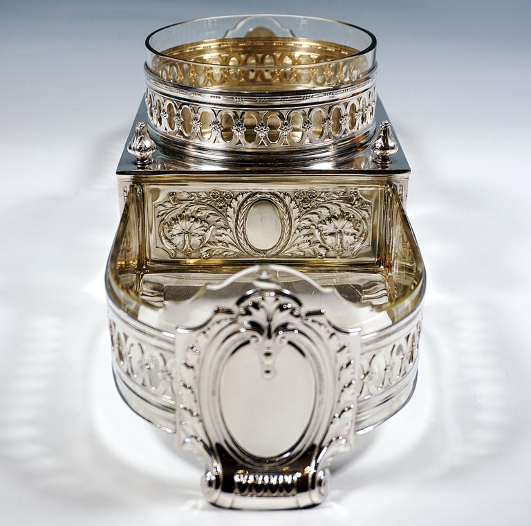 Large Art Nouveau Silver Centerpiece, Jardiniere, Lutz and Weiss ...