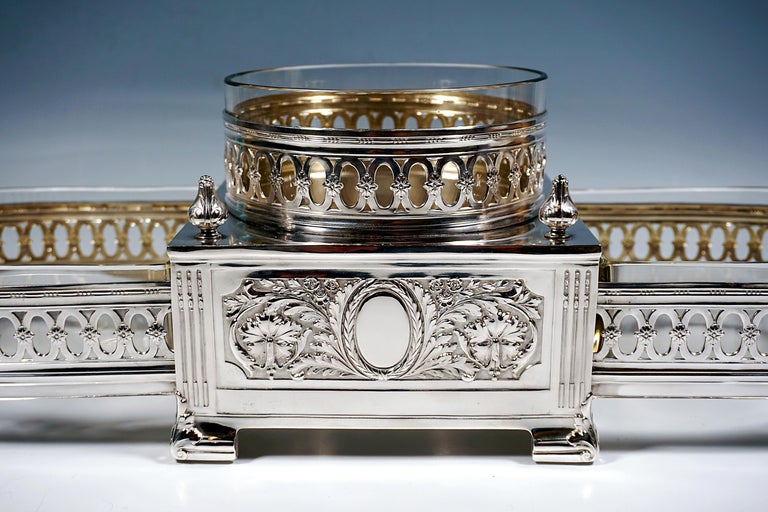 Large Art Nouveau Silver Centerpiece, Jardiniere, Lutz and Weiss ...