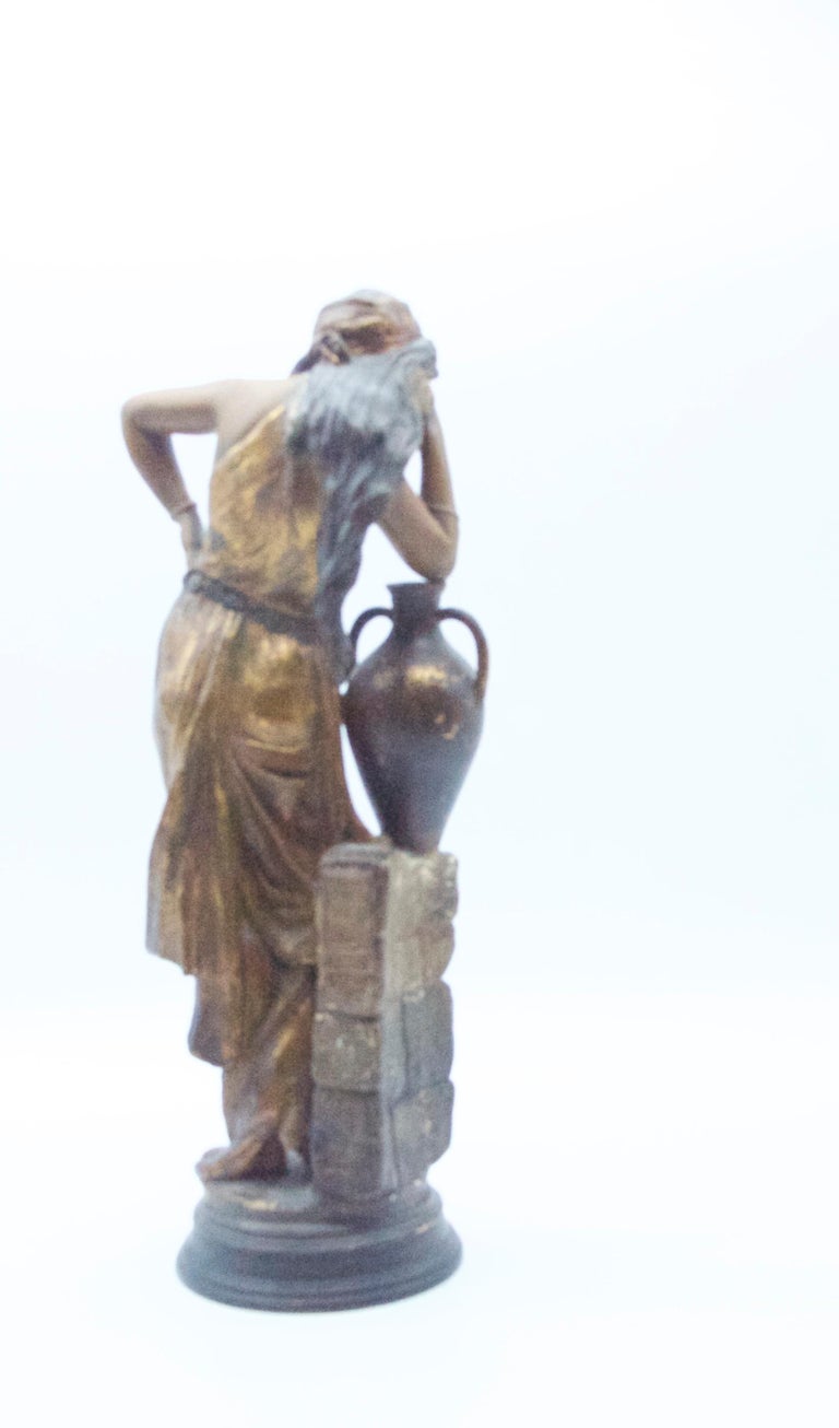 Large Art Nouveau Statue of 'Rebecca' in the Style of Goldshieder ...