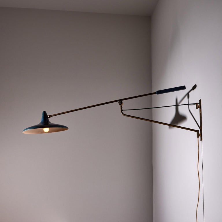 Large Articulating Wall Light by Stilnovo at 1stDibs